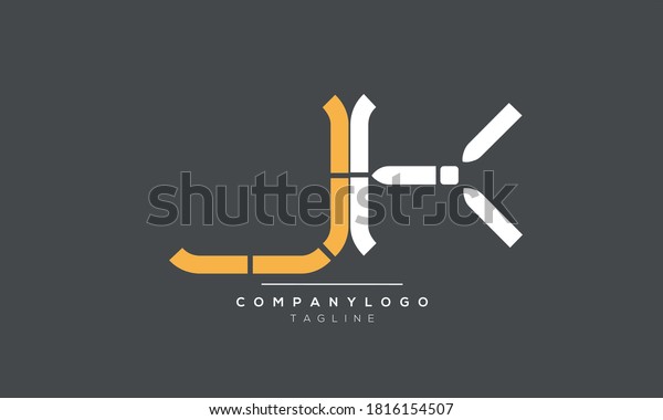 Alphabet Letters Initials Monogram Logo Jkkjj Stock Vector (Royalty ...