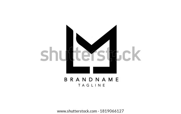 Alphabet Letters Initials Monogram Logo Lm: стоковая векторная графика ...