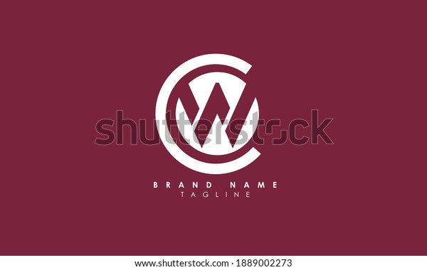 Alphabet Letters Initials Monogram Logo Cw Stock Vector (Royalty Free ...
