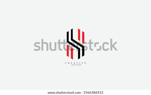 Alphabet Letters Initials Monogram Logo Hs Stock Vector Royalty Free