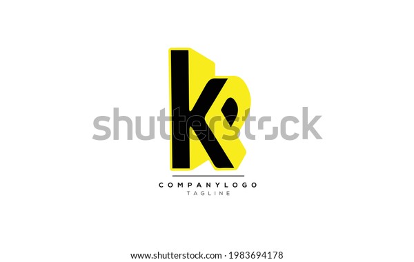 Alphabet Letters Initials Monogram Logo Kp Stock Vector (Royalty Free ...