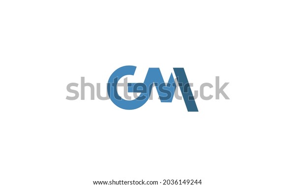 Alphabet Letters Initials Monogram Logo Gm Stock Vector (Royalty Free ...
