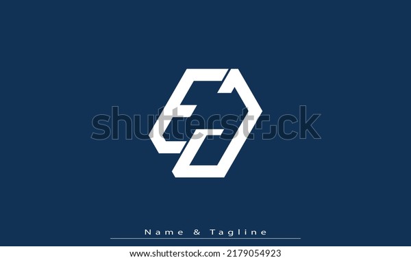 Alphabet Letters Initials Monogram Logo Ej Stock Vector (Royalty Free ...