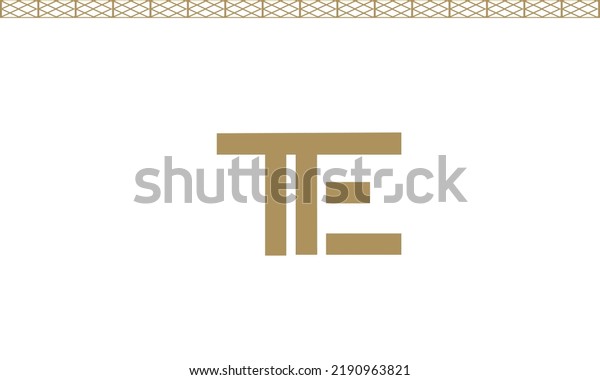 Alphabet Letters Initials Monogram Logo Te Stock Vector (Royalty Free ...