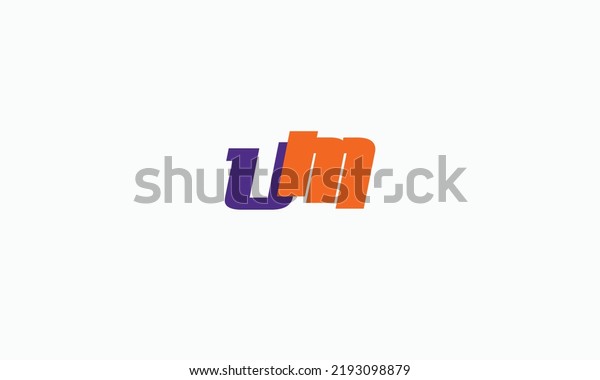 Alphabet Letters Initials Monogram Logo Um Stock Vector (Royalty Free ...