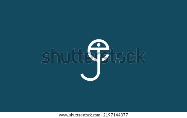 Alphabet Letters Initials Monogram Logo Je Stock Vector (Royalty Free ...