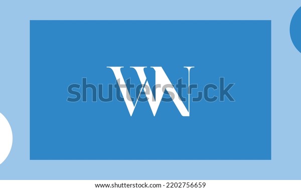 Alphabet Letters Initials Monogram Logo Wn Stock Vector (Royalty Free ...