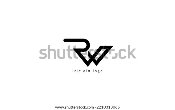 Alphabet Letters Initials Monogram Logo Rw Stock Vector (Royalty Free ...