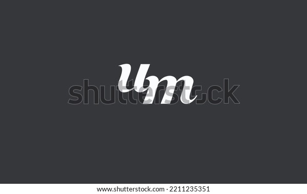 Alphabet Letters Initials Monogram Logo Um Stock Vector (Royalty Free ...