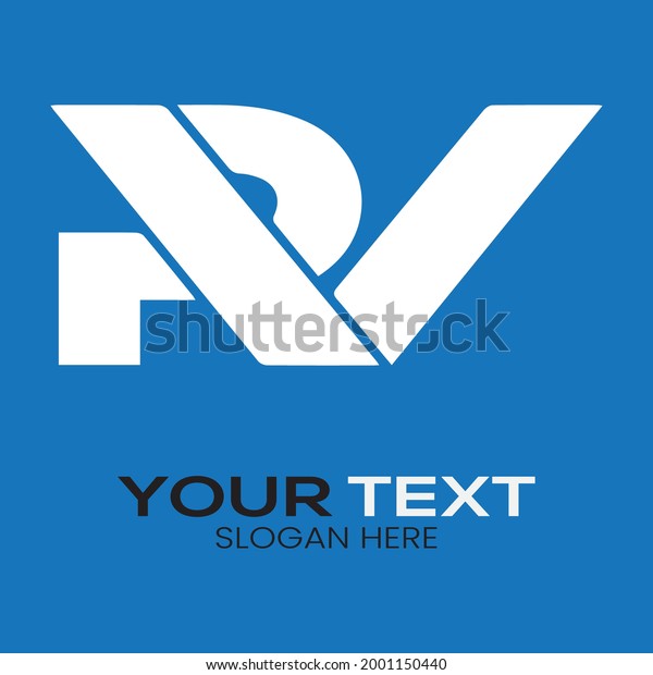 Alphabet Letters Initials Pv Monogram Logo Stock Vector (Royalty Free ...