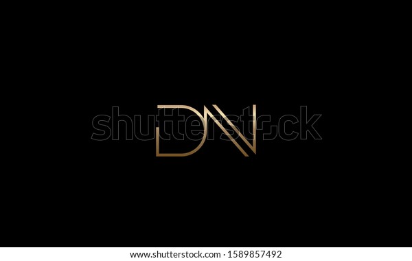 Alphabet Letters Monogram Dnndn D Icon Stock Vector (Royalty Free ...