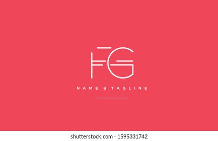 Alphabet Letters Monogram Icon Logo Fggff Stock Vector (Royalty Free ...