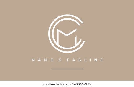 Alphabet Letters Monogram Icon Logo Ccm Stock Vector (Royalty Free ...