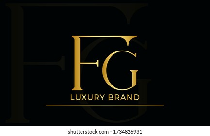 Alphabet Letters Monogram Icon Logo Fggff Stock Vector (Royalty Free ...