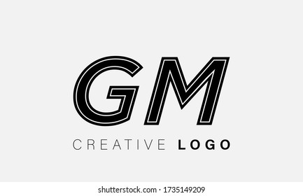 Alphabet Letters Monogram Icon Logo Mggmm Stock Vector (Royalty Free ...