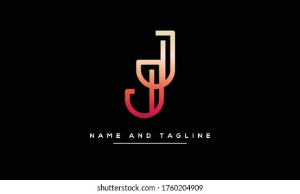 Alphabet Letters Monogram Icon Logo Jj Stock Vector (Royalty Free ...
