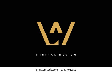 Alphabet Letters Monogram Icon Logo Lw Stock Vector (Royalty Free ...
