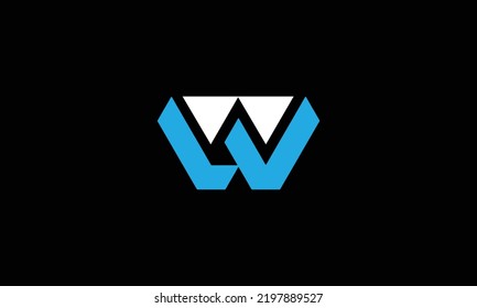 Alphabet Letters Monogram Icon Logo W Stock Vector (Royalty Free ...