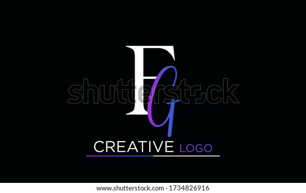 Alphabet Letters Monogram Icon Logo Fggff Stock Vector (Royalty Free ...