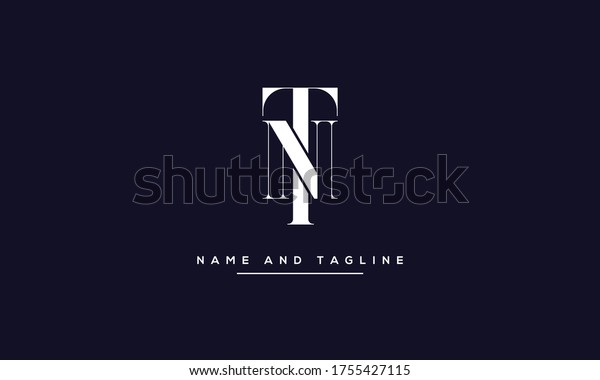 Alphabet Letters Monogram Icon Logo Nt Stock Vector (Royalty Free ...