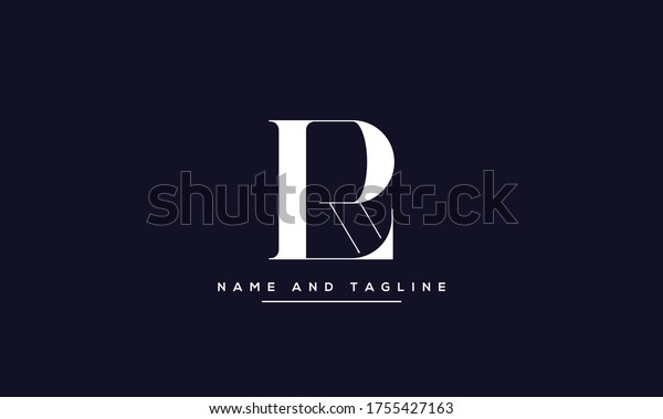 Alphabet Letters Monogram Icon Logo Lr Stock Vector (Royalty Free ...