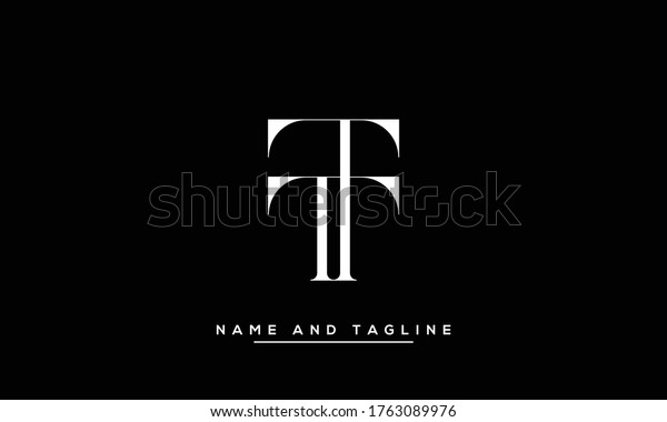 Alphabet Letters Monogram Icon Logo Tt Stock Vector (Royalty Free ...