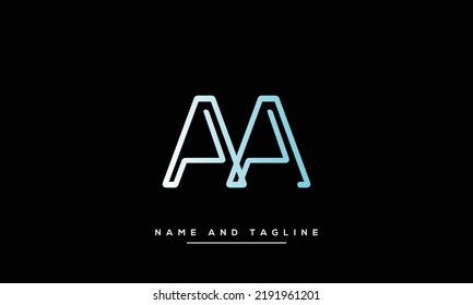 Alphabet Letters Monogram Logo Aa Stock Vector (Royalty Free ...