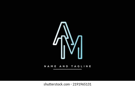Alphabet Letters Monogram Logo Ma Stock Vector (Royalty Free ...