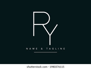 334 Letter y and r with tech logo design template Images, Stock Photos ...