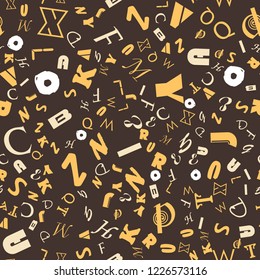 Alphabet Letters Seamless Vector Eps 10 Stock Vector (Royalty Free ...