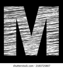 Alphabet Letters Written Initial Writing M Stock Vector (Royalty Free ...