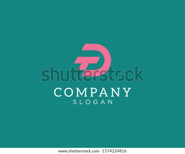 Alphabet Logo That Combines 2 Letters Stock Vector (Royalty Free ...