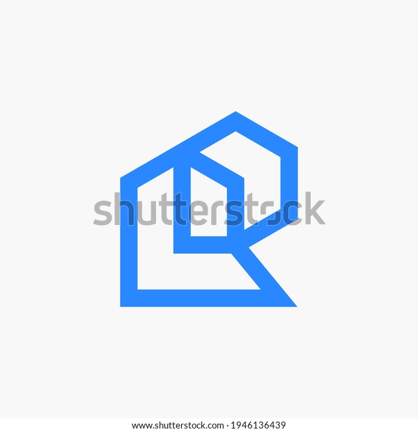 Alphabet Logo That Combines 2 Letters Stock Vector (Royalty Free ...