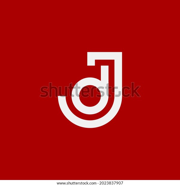Alphabet Logo That Combines 2 Letters Stock Vector (Royalty Free ...
