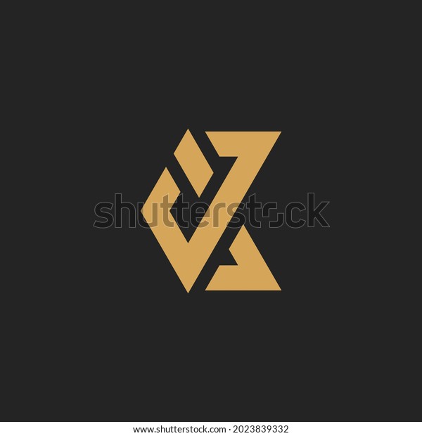Alphabet Logo That Combines 2 Letters Stock Vector (Royalty Free ...