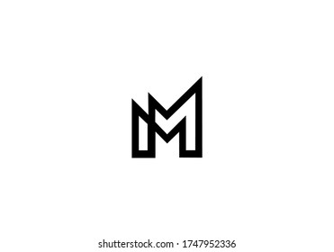 Alphabet M Abstract Logo Vector Stock Vector (Royalty Free) 1747952336 ...