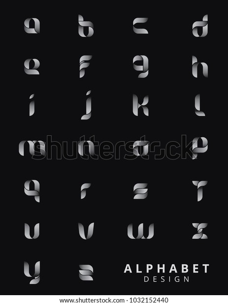 Alphabet Modern Design Different Style Stock Vector (Royalty Free ...