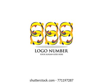 Alphabet Number Eight Hundred Eighty Eight Stock Vector (Royalty Free ...
