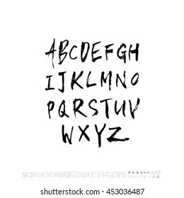 Alphabet Number Handwriting Vector Stock Vector (Royalty Free) 453036412