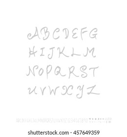 Alphabet Number Handwriting Vector Stock Vector (Royalty Free ...