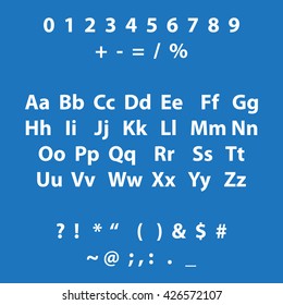 Alphabet Numbers Characters Stock Vector (Royalty Free) 426572107 ...