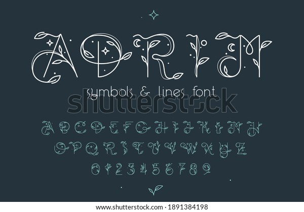 4,695 Astrology Alphabet Images, Stock Photos & Vectors | Shutterstock