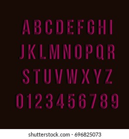 Alphabet Numbers Transparency Effect Stock Vector (Royalty Free ...