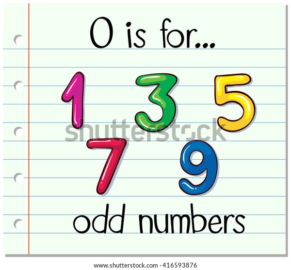 Alphabet O Odd Numbers Illustration 스톡 벡터(로열티 프리) 416593876 | Shutterstock