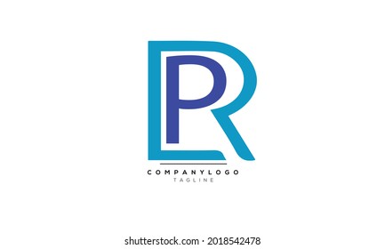 Alphabet Pr Rp Initial Letter Monogram Stock Vector (Royalty Free ...