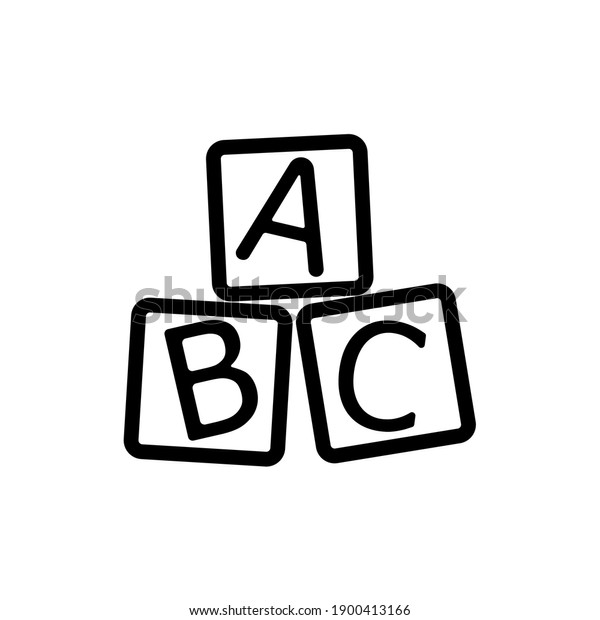 Alphabet Puzzle Blocks Outline Vector Stock Vector (Royalty Free ...