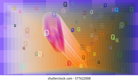 Alphabet Q Background Design Stock Vector (Royalty Free) 577622008 ...