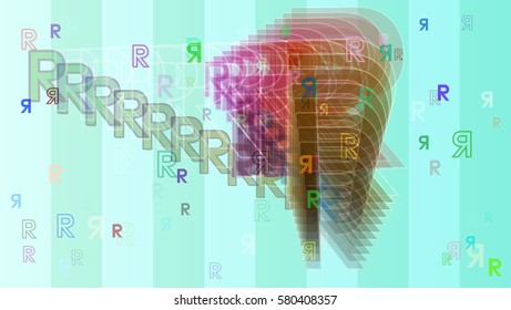 Alphabet R Texture Icon Stock Vector (Royalty Free) 580408357 ...
