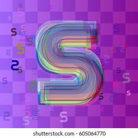 Alphabet S Design Template Stock Vector (Royalty Free) 605064770 ...