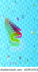 Alphabet S Icon Texture Stock Vector (Royalty Free) 653911915 ...